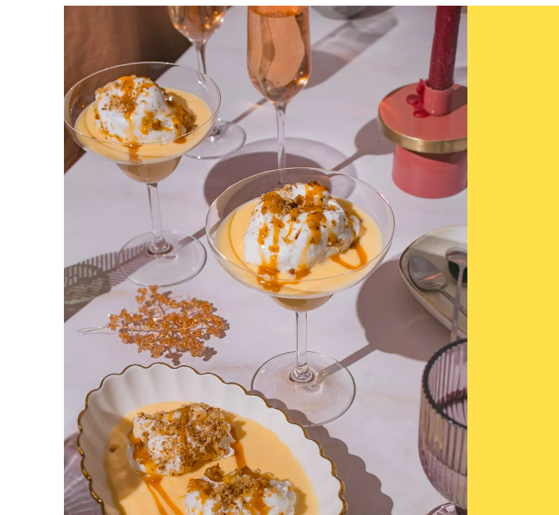 Île flottante with melomakarono flavor - ProtoThema English